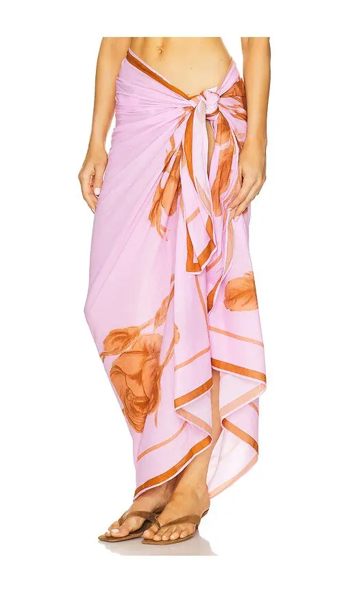 Seafolly Rococo Sarong In Pink
