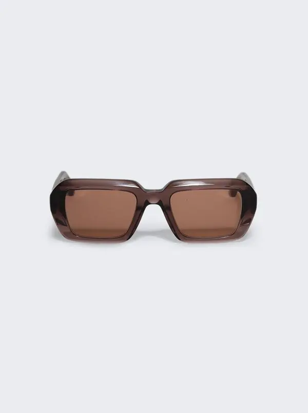 Mykita Nima Sunglasses - Maroon And Shiny Silver