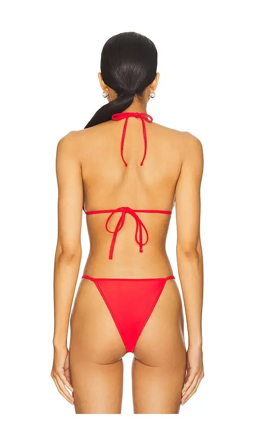 CAMILA COELHO Yarah Halterneck Bikini Top