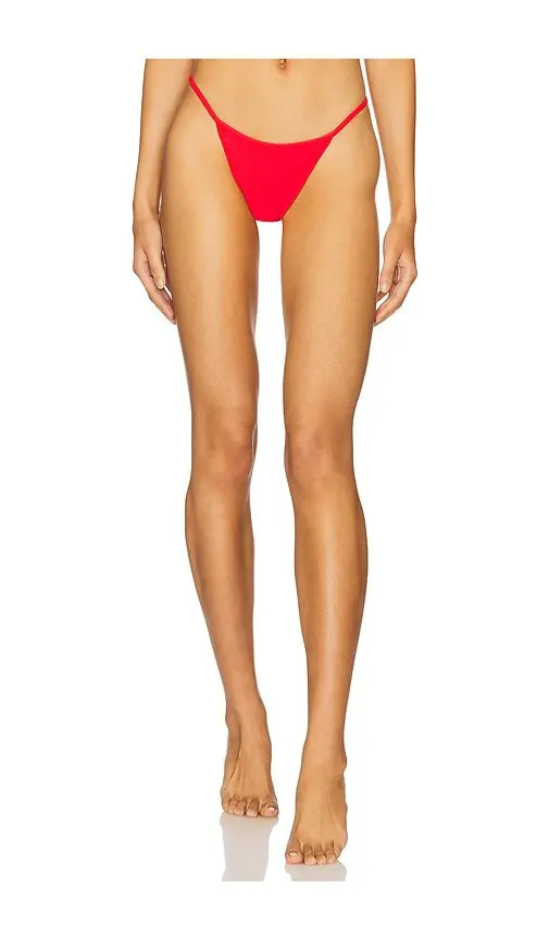 CAMILA COELHO Yarah Bikini Bottom - Red