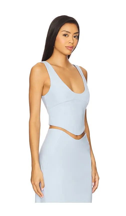 CAMILA COELHO Lotta Top - Barely Blue
