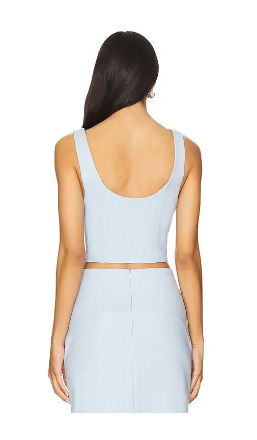 CAMILA COELHO Lotta Top - Barely Blue
