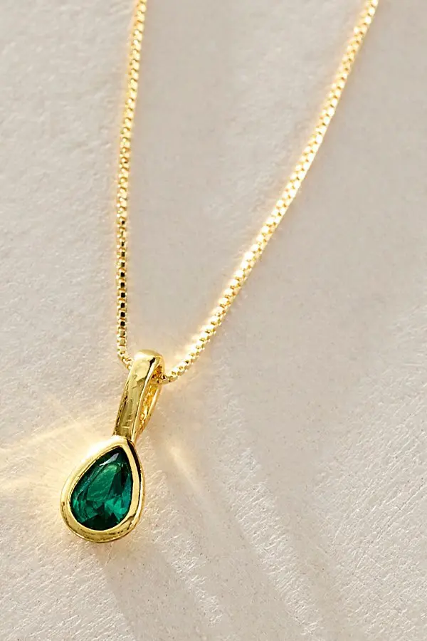 SET & STONES Teardrop Birthstone Necklace - May