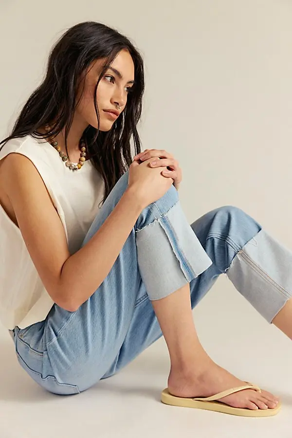 Free People We The Free Isabelle Slim Cuffed Jeans