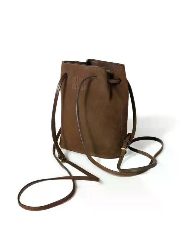 Miu Miu Suede Tote Bag - Brown