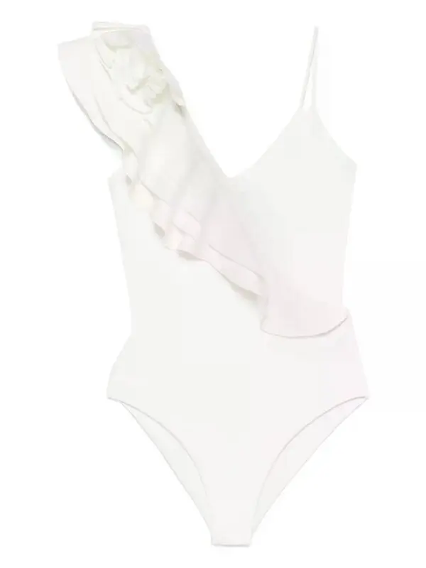 MAYGEL CORONEL Ruffled Asymmetric Swimsuit