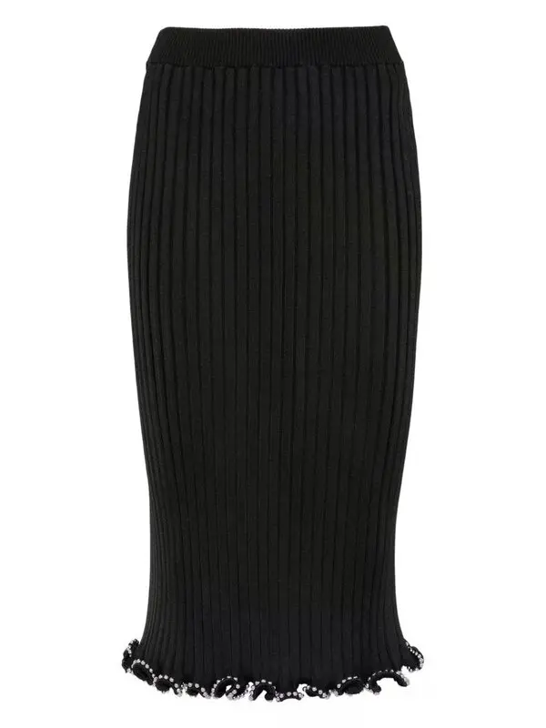 JIL SANDER Beaded Midi Skirt