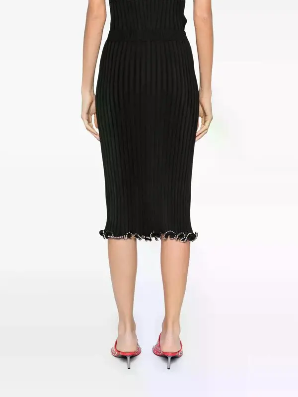JIL SANDER Beaded Midi Skirt