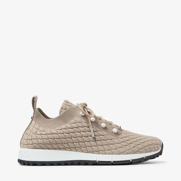 JIMMY CHOO Veles Knitted Sneakers - Beige
