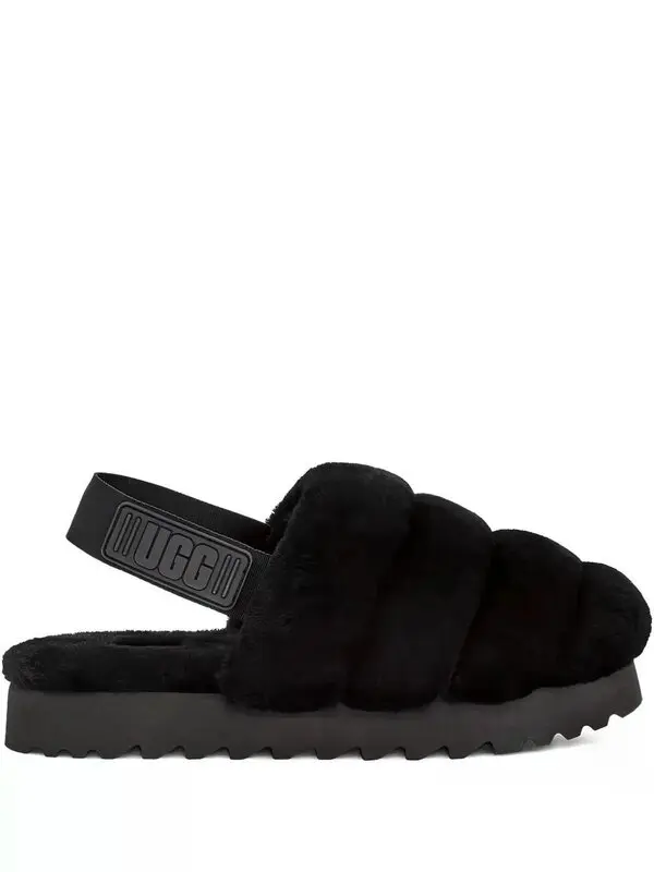 UGG Super Fluff Slippers - Black