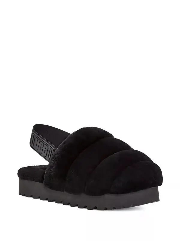 UGG Super Fluff Slippers - Black