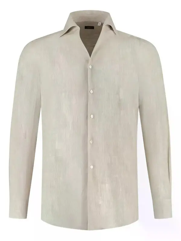 FINAMORE 1925 Linen Shirt - Neutrals