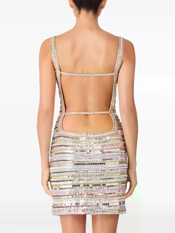 Jenny Packham Nancy Mini Dress - Silver