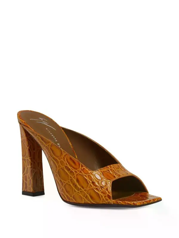 GIUSEPPE ZANOTTI 90mm Mya Sandals - Orange