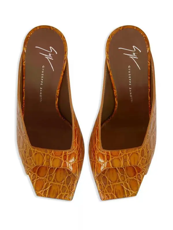 GIUSEPPE ZANOTTI 90mm Mya Sandals - Orange