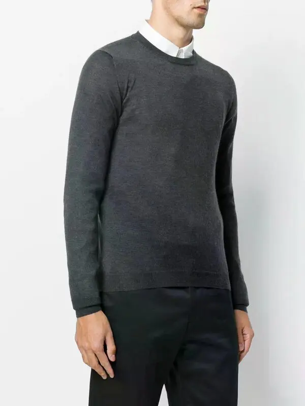 ZANONE Classic Knitted Sweater - Grey