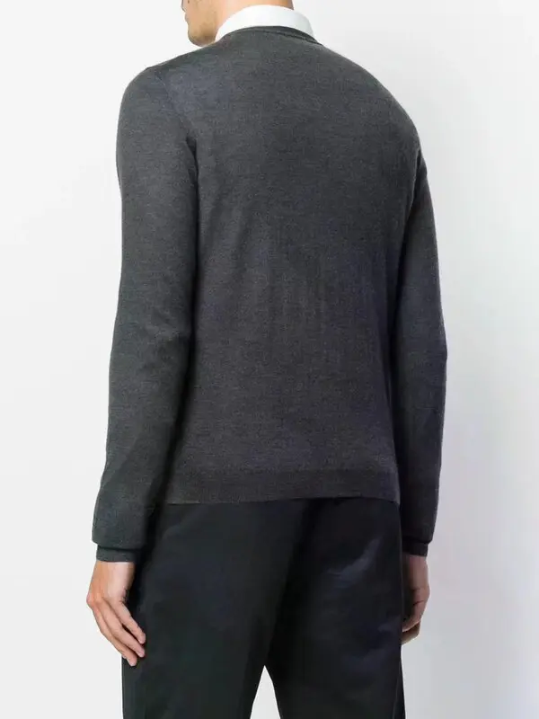 ZANONE Classic Knitted Sweater - Grey
