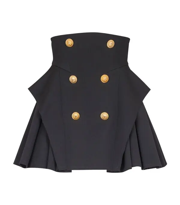 Balmain Wool Mini Skirt