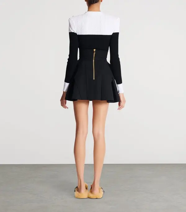 Balmain Wool Mini Skirt