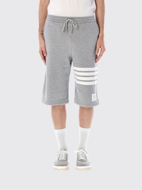 Thom Browne Striped Sweat Shorts - Grey