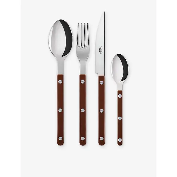 SABRE Bistrot 4-piece Stainless-steel Cutlery Set - Chocolat