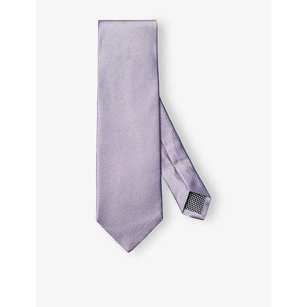 Eton Silk Textured Tie - Light Purple