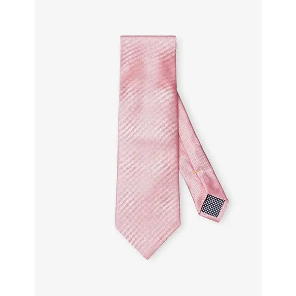 Eton Silk Textured Tie - Pink