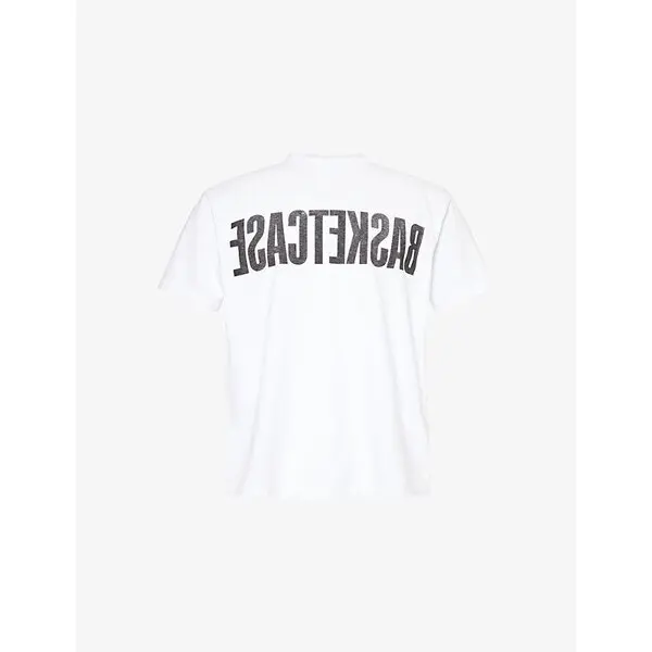 BASKETCASE Crewneck Graphic-print Cotton-jersey T-shirt - White