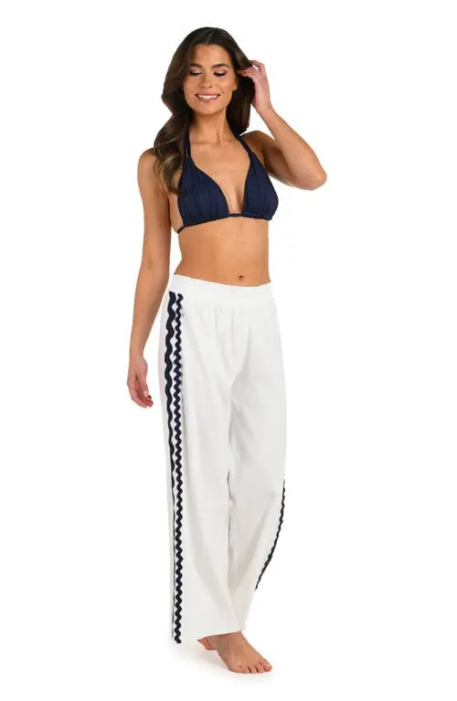 La Blanca Poolside Linen Blend Cover-up Pants