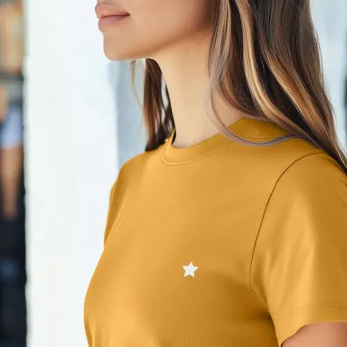 DALIX Lightweight Jersey Tee - Mustard