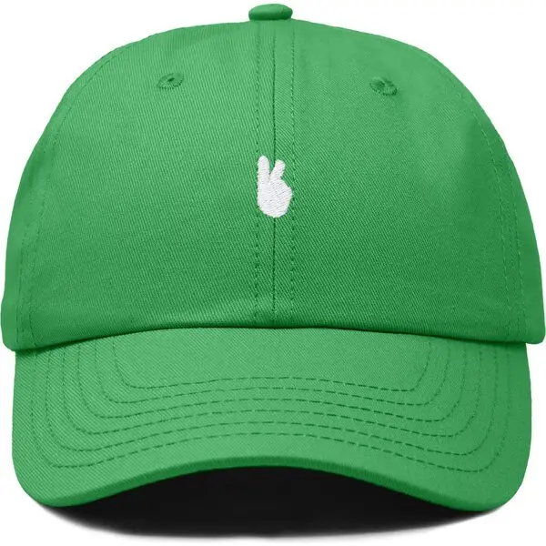 DALIX Peace Sign Baseball Cap - Kelly Green