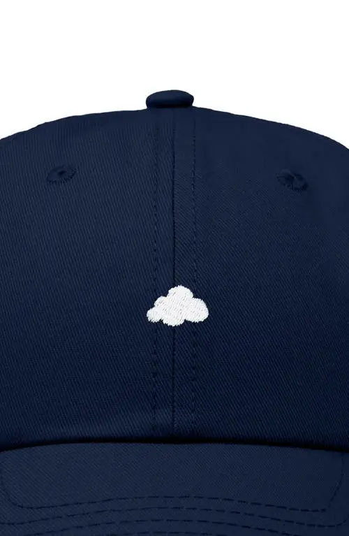 DALIX Lil Cloud Baseball Cap - Navy Blue