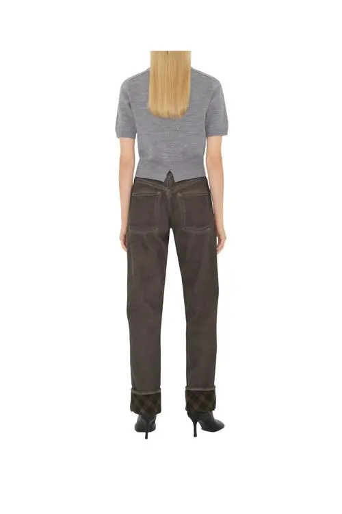 Burberry Mirrored Horse Wool Blend Polo Shirt