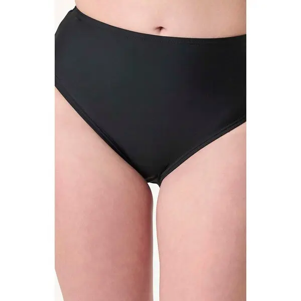 Unique Vintage High Leg Bikini Bottom - Black