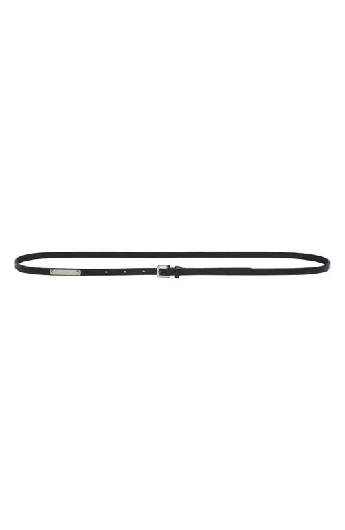 Paloma Wool Finito Skinny Leather Belt - Black