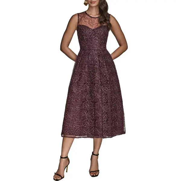 donna karan sequin dress Floral Embellished Cowl Back Gown | Gown And Super Sequin Halter Gown | Bodycon