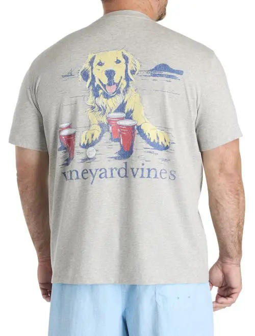 Vineyard Vines Big & Tall Pup Cup Graphic Tee