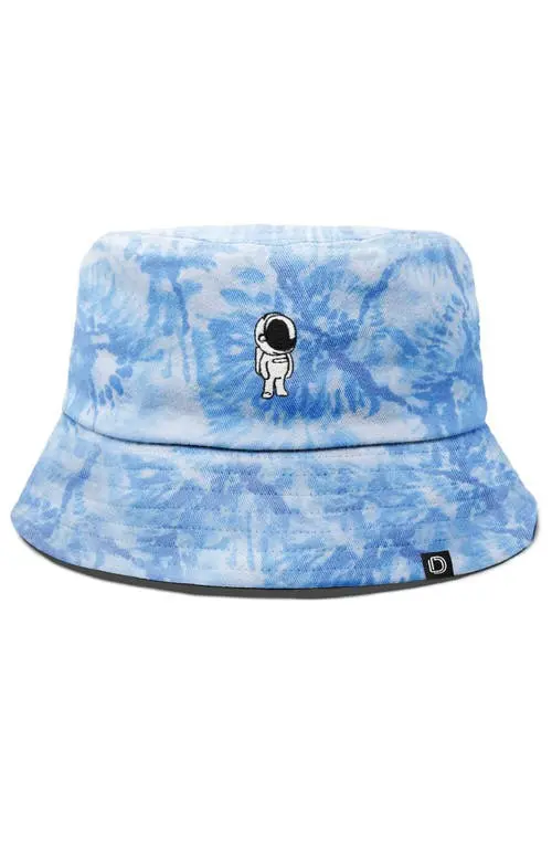 DALIX Astronaut Cotton Bucket Hat - Tie Dye Blue