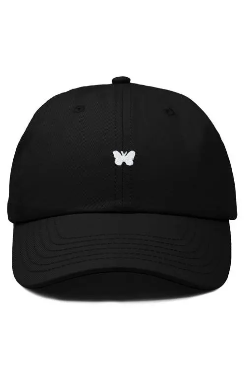 DALIX Lil Butterfly Baseball Cap - Black