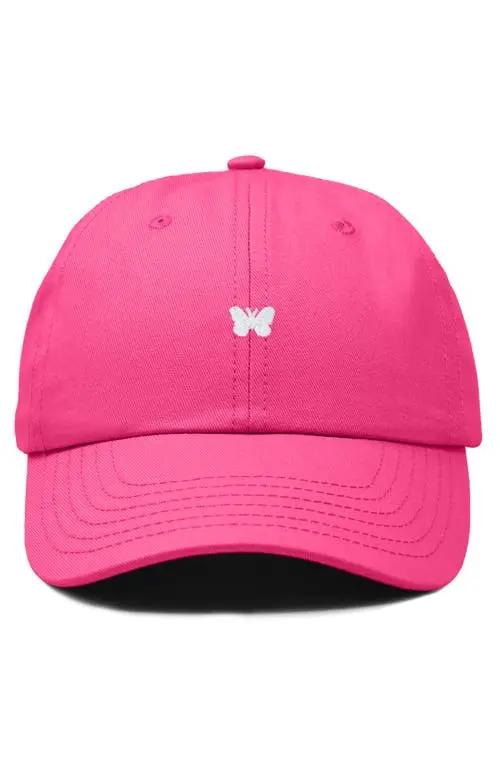 DALIX Lil Butterfly Baseball Cap - Hot Pink