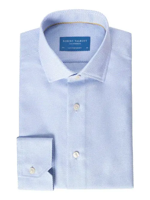 Robert Talbott Reynolds Hopsack Shirt In Classic Fit