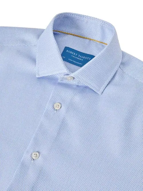 Robert Talbott Reynolds Hopsack Shirt In Classic Fit