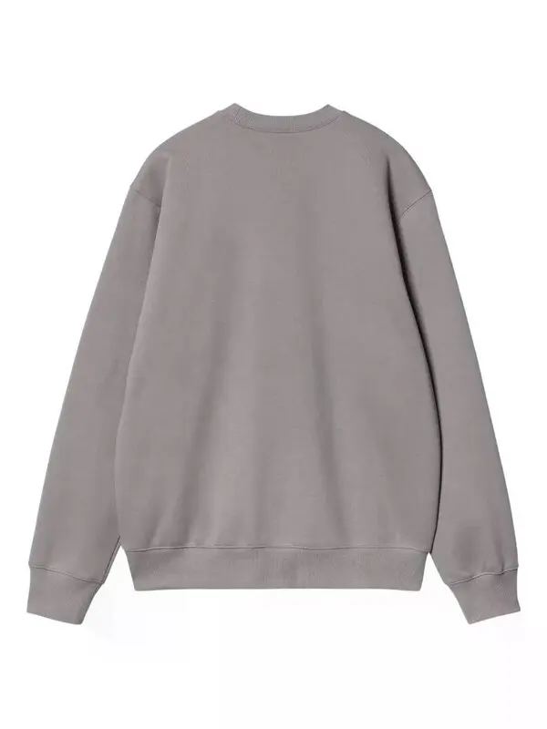 Carhartt Work In Progress Logo-embroidered Sweatshirt - Grey