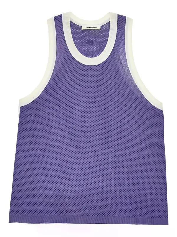 WALES BONNER Mesh Tank Top - Blue