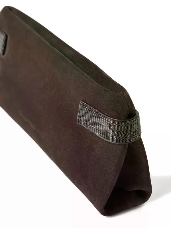 Brunello Cucinelli Essence Clutch - Brown