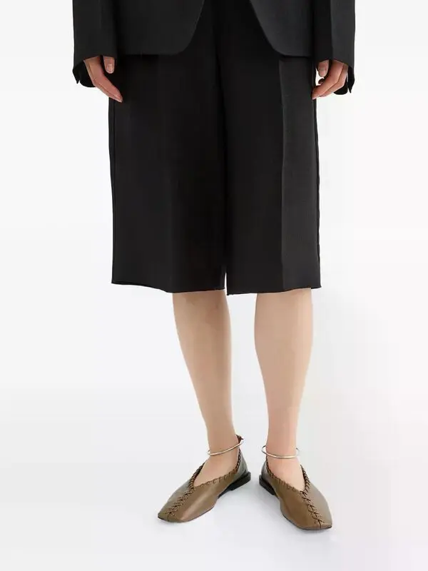 JIL SANDER Leather Ballet Flats - Brown
