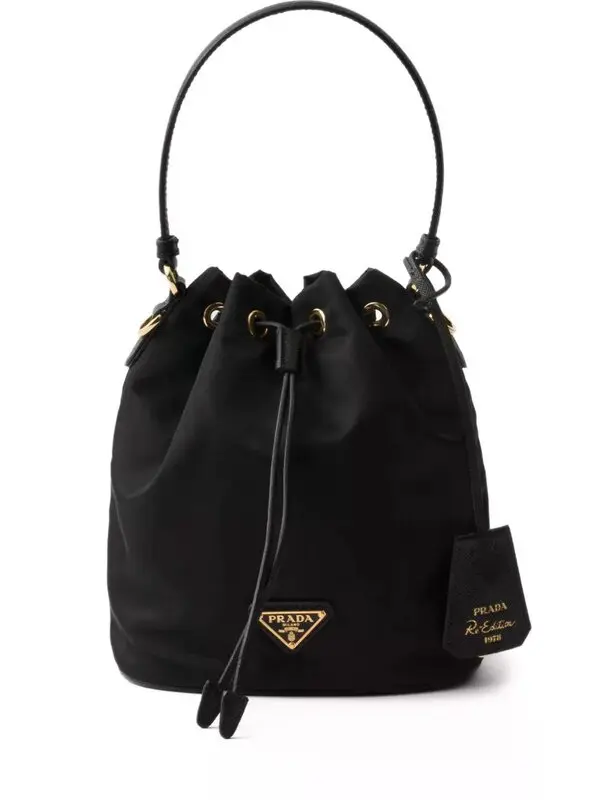 Prada Mini Re-edition 1978 Bucket Bag - Black