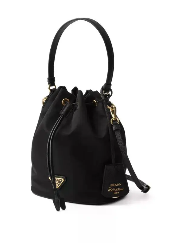 Prada Mini Re-edition 1978 Bucket Bag - Black