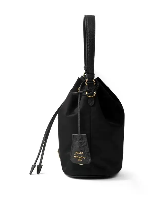 Prada Mini Re-edition 1978 Bucket Bag - Black