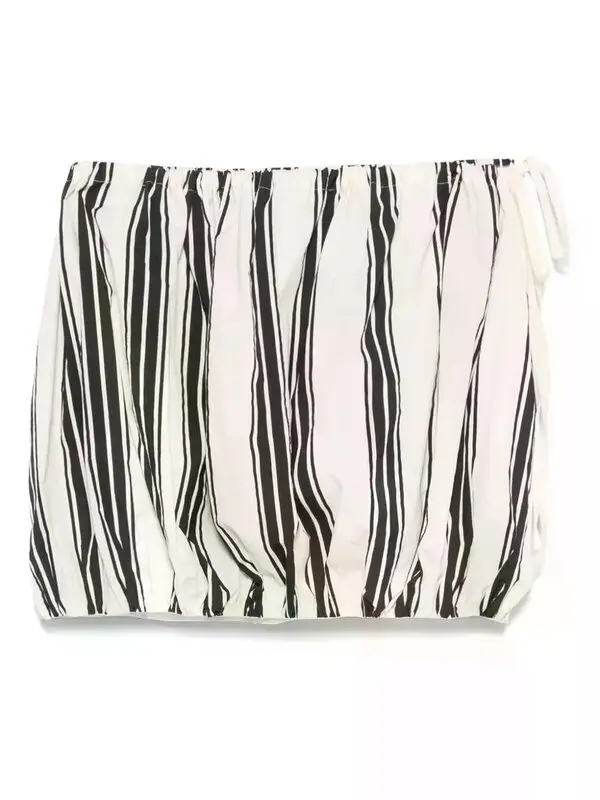 Philosophy Di Lorenzo Serafini Striped Mini Skirt - Black
